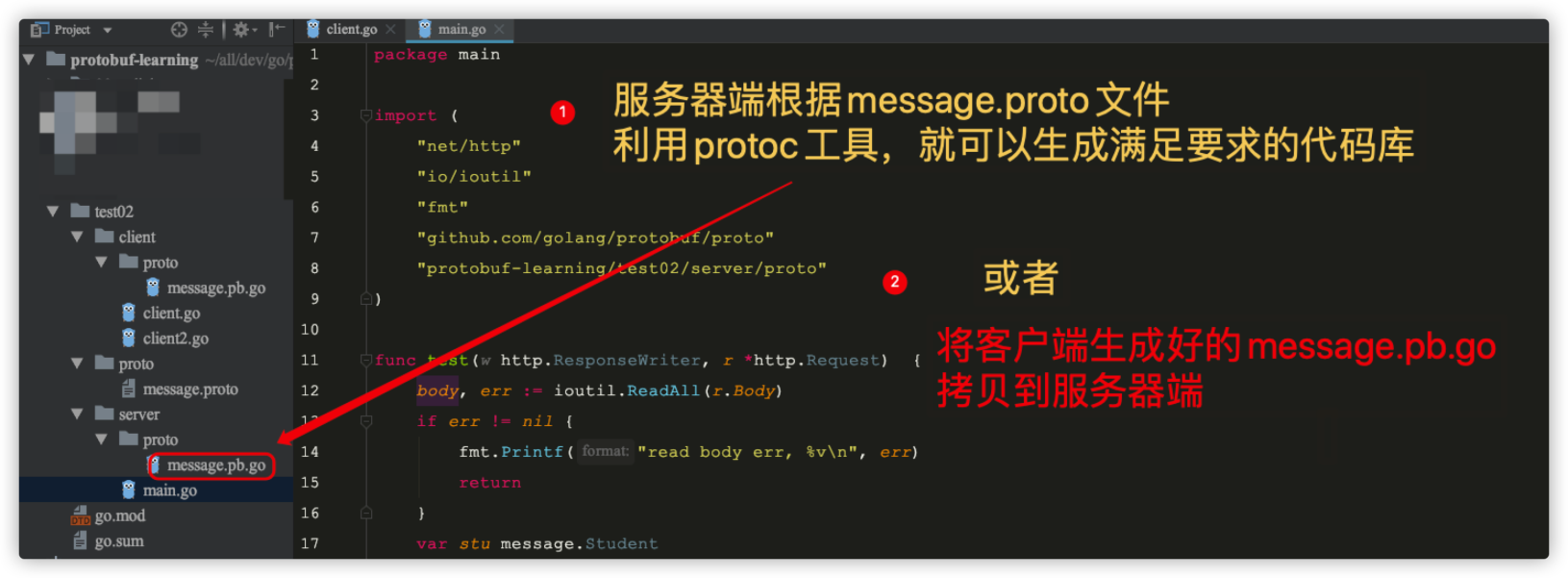Protobuf 介绍与实战5：Protobuf版本的helloworld?用protobuf来定义数据结构，作为前后端交互的数据形式？_protobuf定义数据结构-CSDN博客