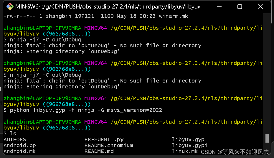 【libyuv】windows构建_libyuv windows_等风来不如迎风去的博客-CSDN博客