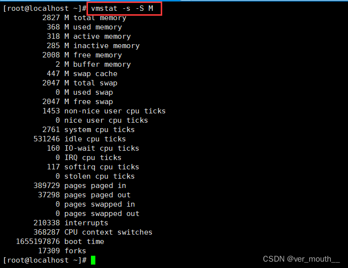 优化命令之vmstat——监控虚拟内存、进程、cpu_vmstat命令可以监控哪些信息-CSDN博客