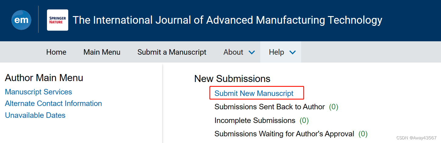 Springer投稿流程LaTeX版本----The International Journal of Advanced Manufacturing Technology_package ...