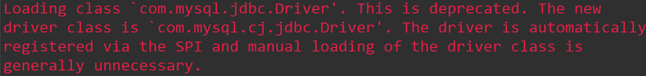 解决 This is deprecated. The new driver class is `com.mysql.cj.jdbc.Driver‘.的方法-CSDN博客