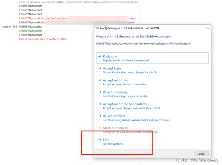 基于TortoiseSVN客户端操作代码分支 合并(merge) 操 作_tortoisesvn merge-CSDN博客