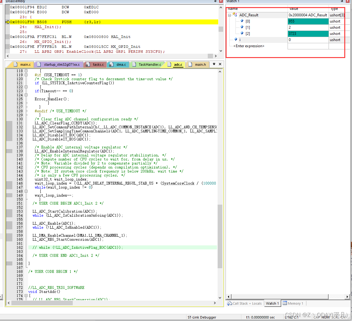 STM32CubeMX+ADC_DMA多通道配置连续采样 (STM32G071)(无需中断+LL库配置)_stm32g0 adc ll-CSDN博客