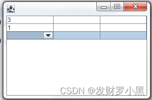 javaGUI的table表格设置为下拉框_jtable设置单元格为下拉框-CSDN博客