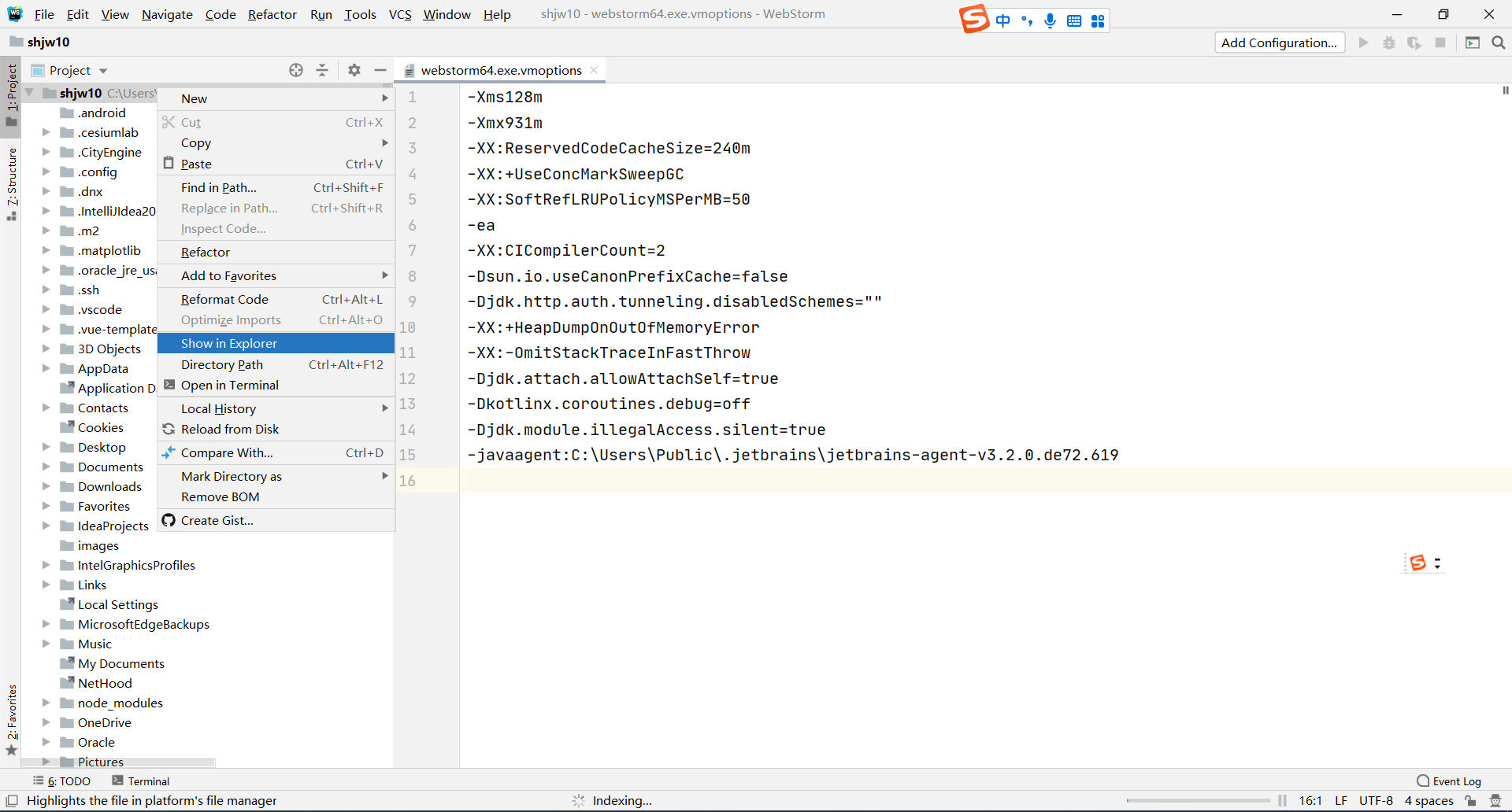 WebStorm中在项目目录右键菜单中没有Git菜单的原因和解决方法_webstorm没有git面板-CSDN博客