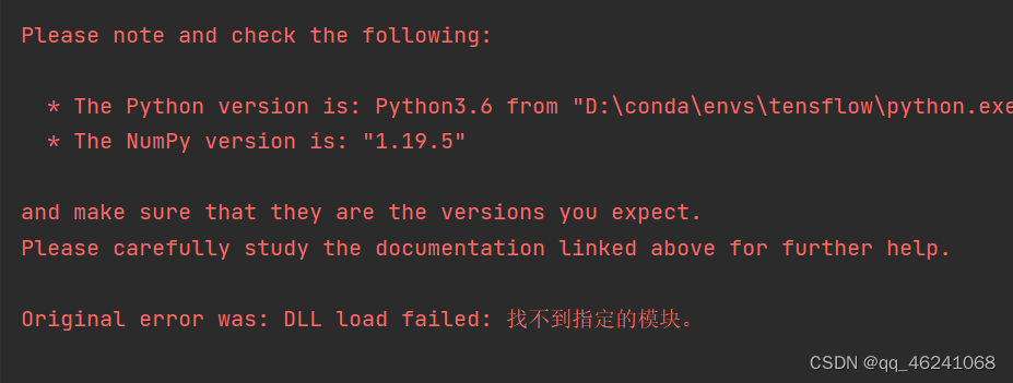 pycharm报错Original error was: DLL load failed: 找不到指定的模块。-CSDN博客