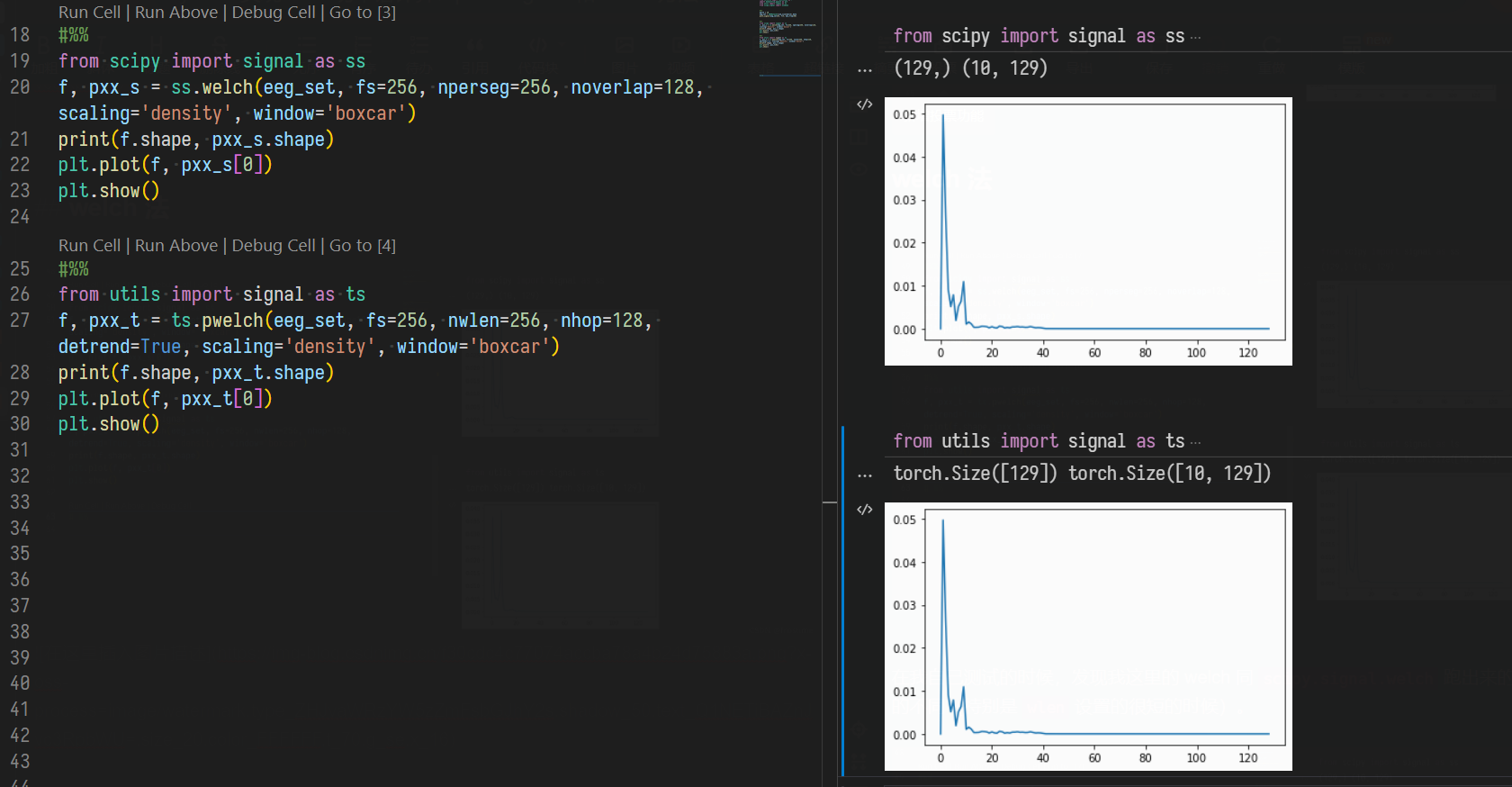 Pytorch 实现 PSD 功率谱计算：periodogram 和 welch 方法_welch psd-CSDN博客