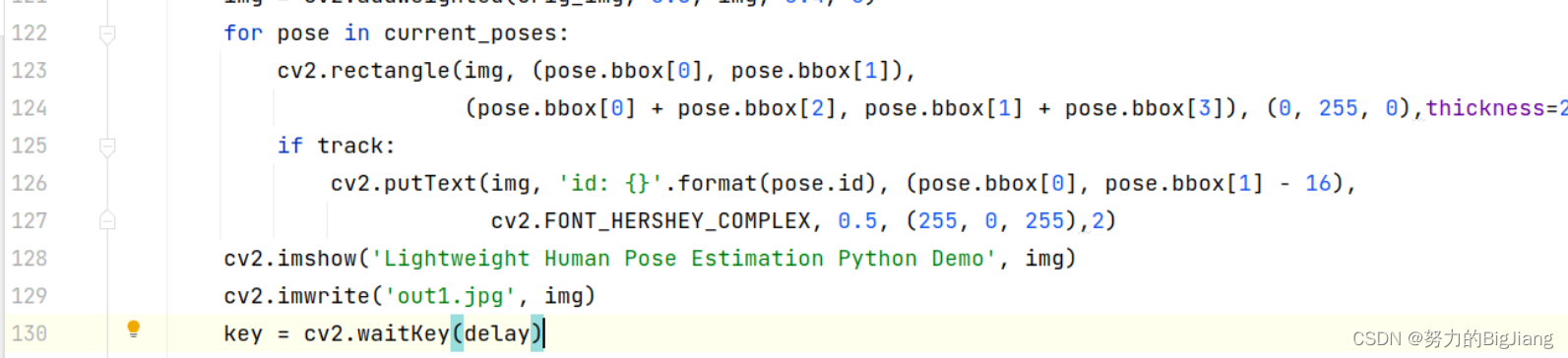 Light weight-OpenPose输出样式调整_openpose输出骨架图-CSDN博客