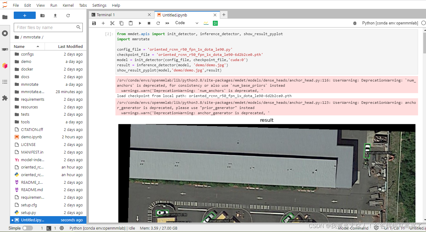 Microsoft Planetary Computer(MFC):完整记录跑通mmrotate的demo！_mmrotate demo-CSDN博客
