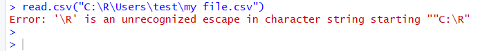 Error: ‘X‘ is an unrecognized escape in character string starting-CSDN博客