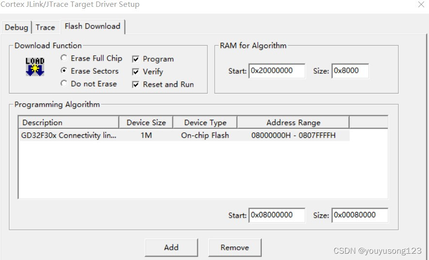 GD32F305单片机MDK烧写程序后不运行解决办法_gd32程序无法启动-CSDN博客