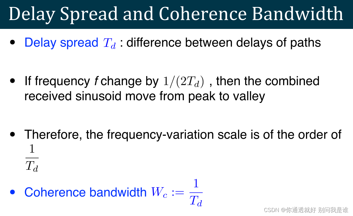 Coherence bandwidth vs.coherence time_channel taps-CSDN博客