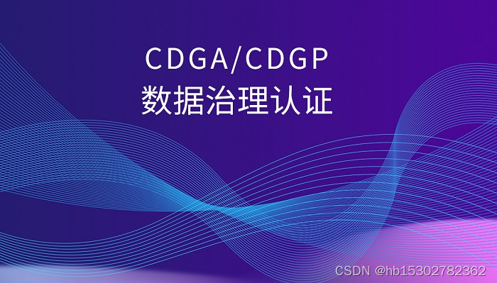 北京/上海/深圳/广州DAMA-CDGA/CDGP数据治理认证备考资料-CSDN博客