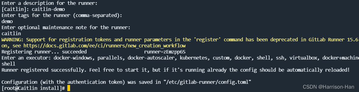 部署gitlab-runner_gitlab runner-CSDN博客