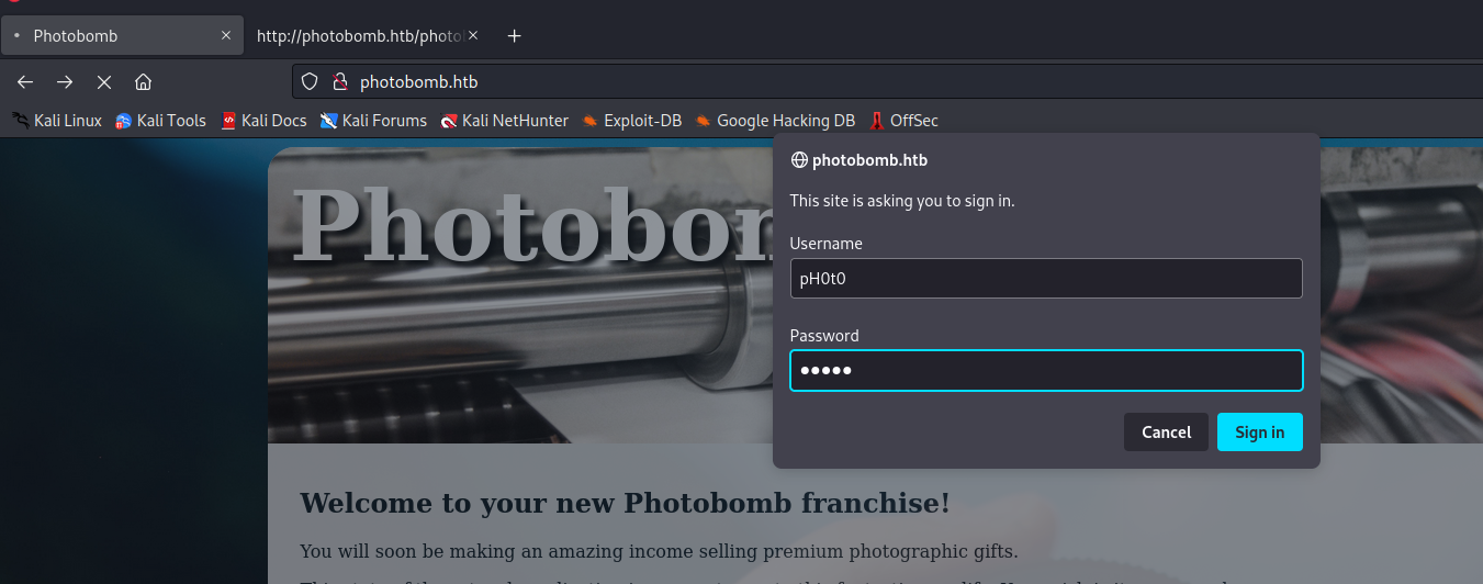 HackTheBox Photobomb 命令注入与远程代码执行和环境变量提权_htb photobomb-CSDN博客