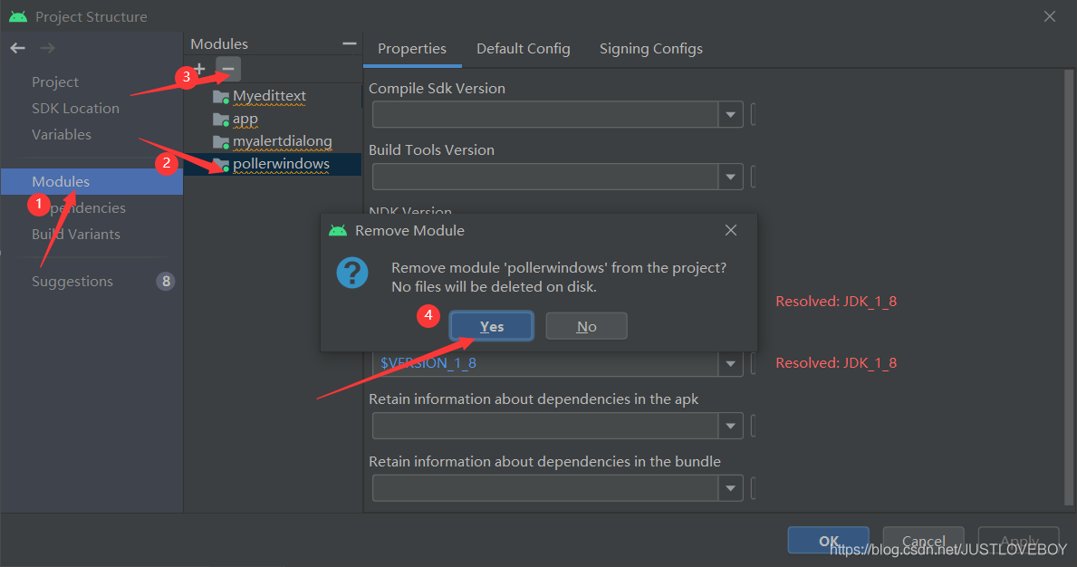 2021最新版Android Studio 中删除一个模块Module方法_android 移除模块-CSDN博客
