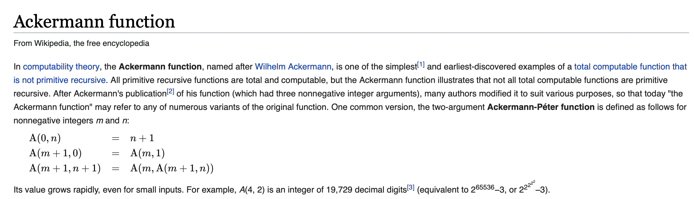 云学算法之ackerman阿克曼函数的python实现阿克曼函数的递归过程python Csdn博客
