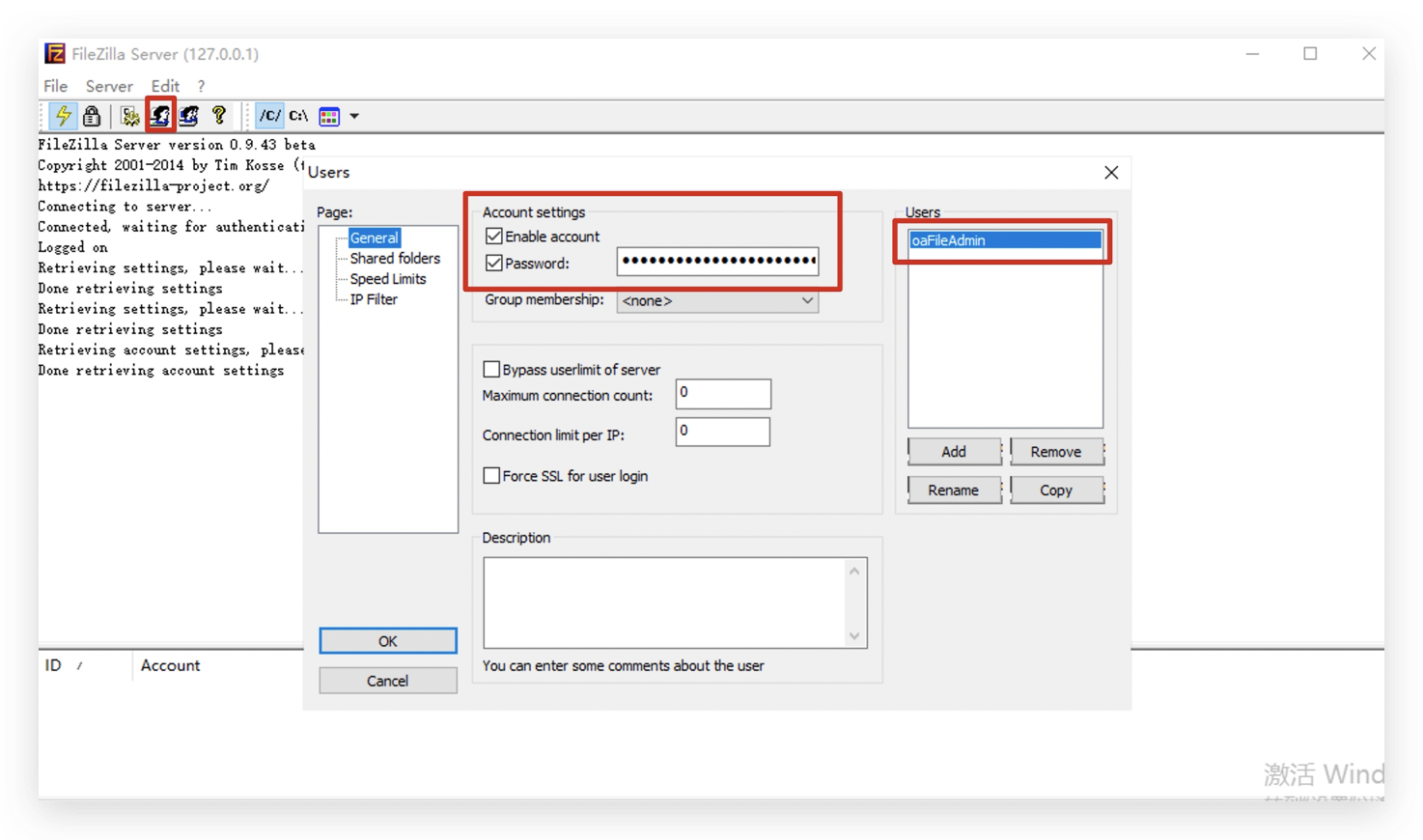 windows-FileZilla_Server-安装配置_filezilla server1.7.2配置服务器-CSDN博客