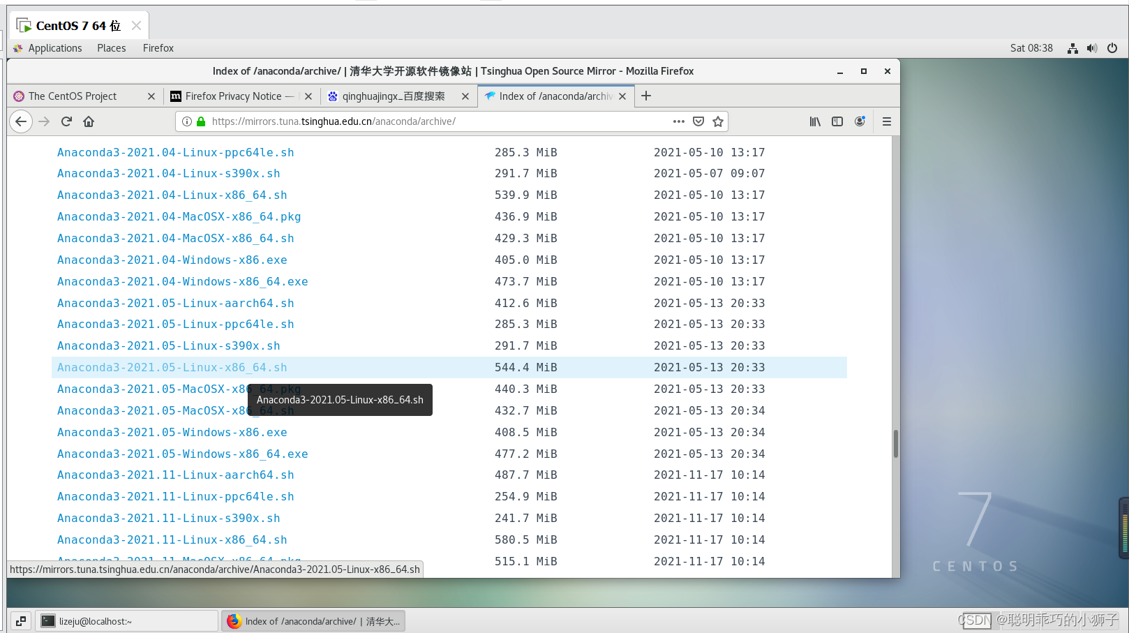 linux centos7 配置anaconda，Python3.8和vscode_centos安装anaconda3.8-CSDN博客