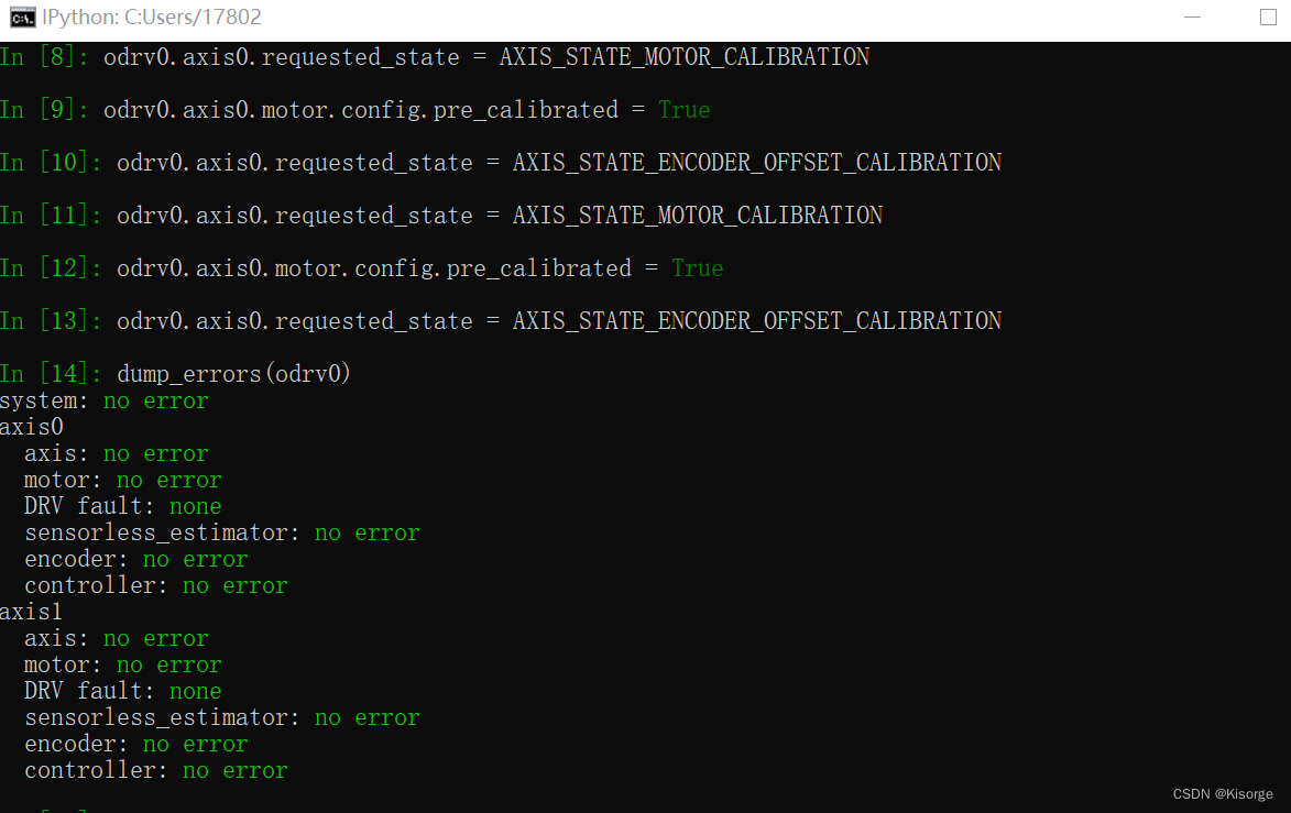 【电机控制】OdriveFOC-无刷电机控制（指令篇——配置0.5.6版本！）_odrive 设置教程-CSDN博客