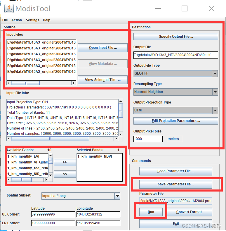 MRT工具下载、安装、批处理MODIS数据_mrt下载-CSDN博客
