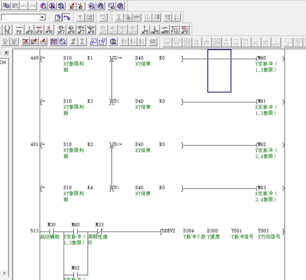 三菱fx3U插补画圆，仅提供plc程序。 程序已详细注释_三菱fx3u插补运动控制编程-CSDN博客