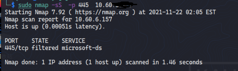 nmap扫描之端口“filtered“被过滤的分析_nmap filtered-CSDN博客