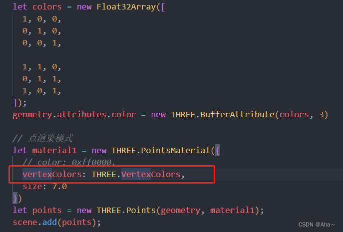 THREE.Material: ‘vertexColors‘ parameter is undefined._three.material: parameter 'vertexcolors ...