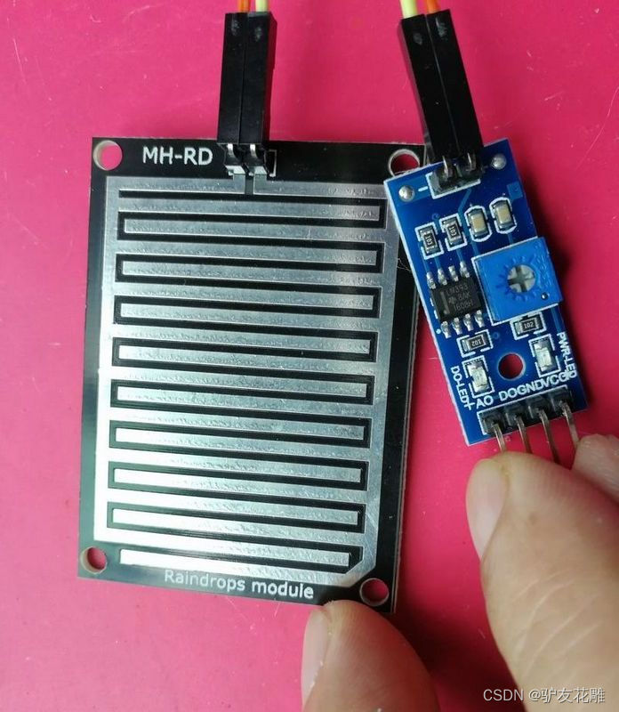【雕爷学编程】arduino动手做(32) 雨滴传感器模块3arduino模拟雨滴启动雨刷电机 Csdn博客