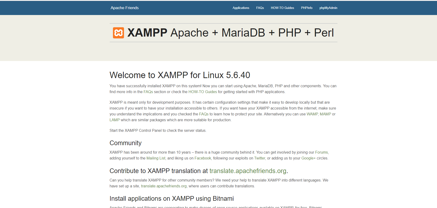 ubuntu 18.04 搭建 XAMPP+bugfree3.0.1_ubuntu xampp-CSDN博客