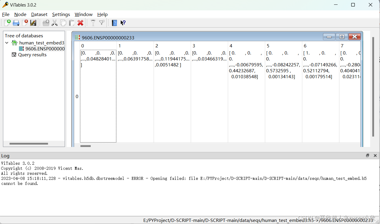 查看h5文件方法——vitables-CSDN博客