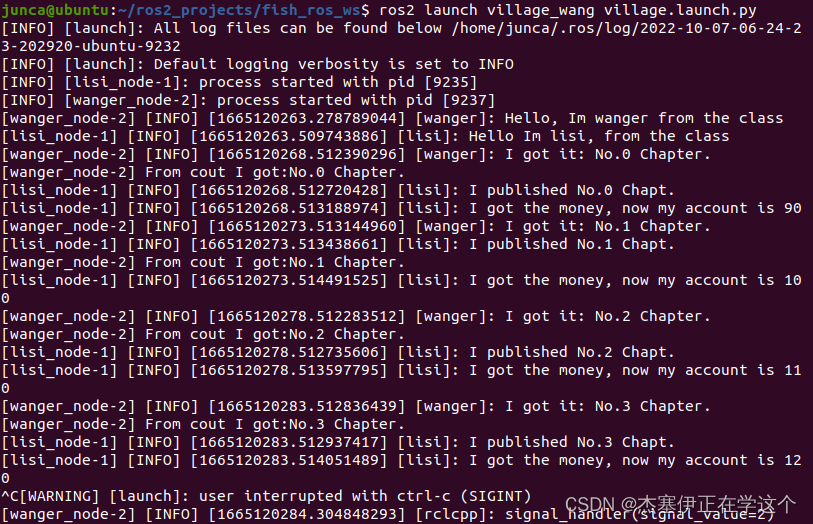 Ros2——launch文件中node中output不同参数的效果ros Launch Output Csdn博客