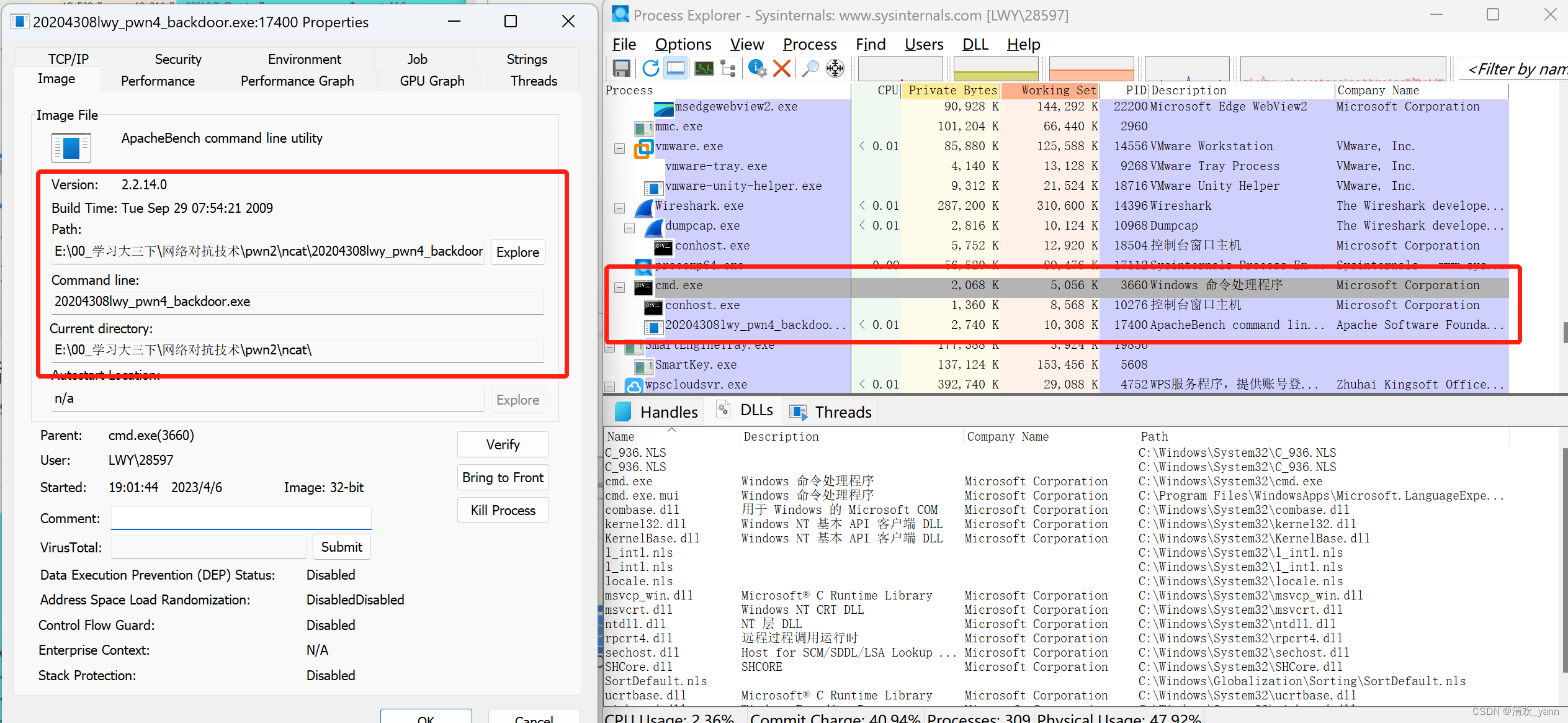 Exp4 恶意代码分析 20204308李文艳_yoda's protector v1.02 (.dll,.ocx) -> ashkbiz dane-CSDN博客