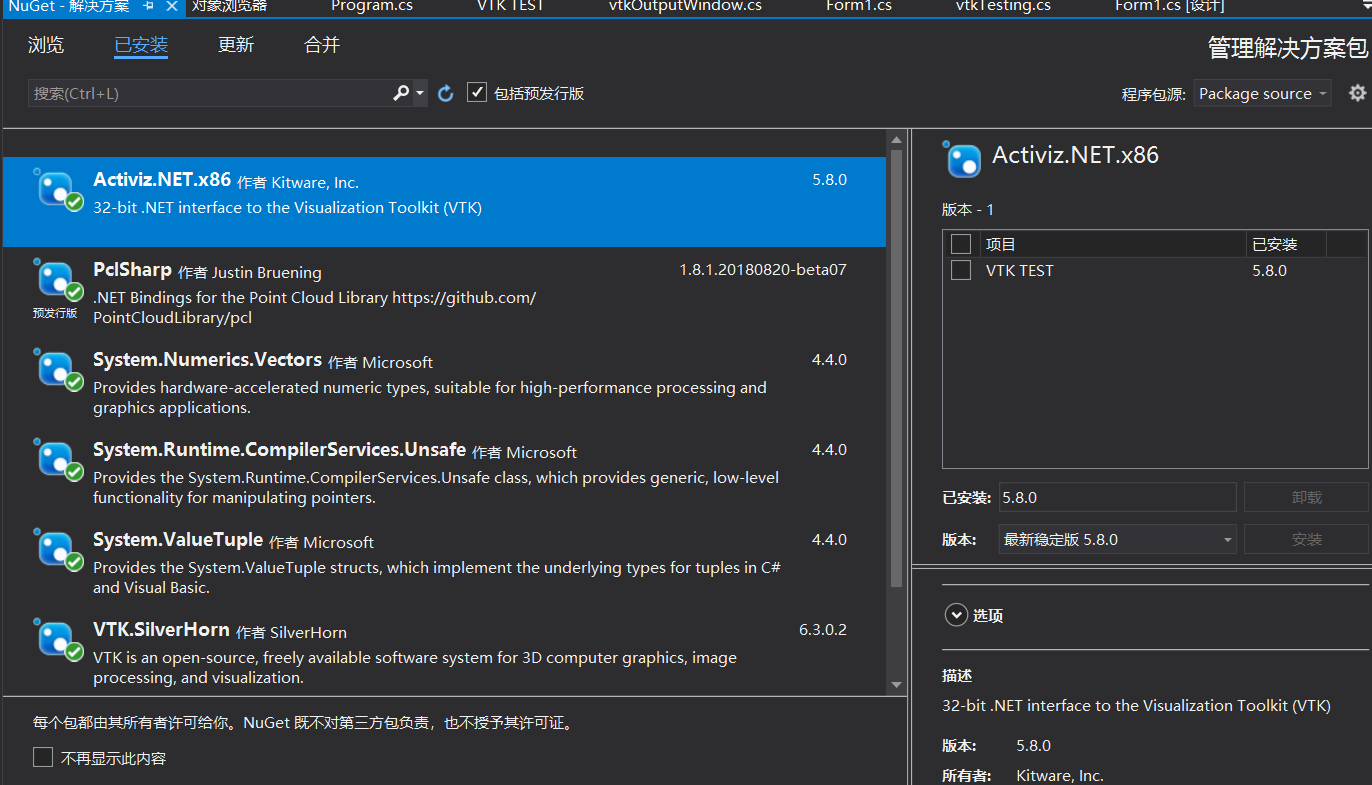 C # + VTK display point cloud - Programmer Sought
