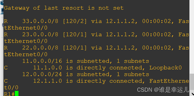 15.RIP1、RIP2路由实验_实验报告 分别针对ripv1和ripv2,回答下面的问题: 1、验证rip协议的版本、使用的传-CSDN博客