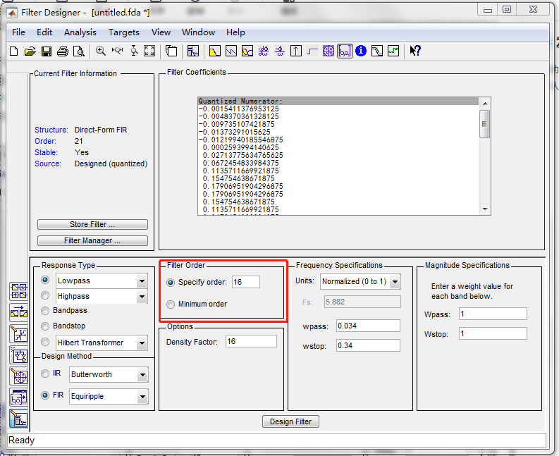 通过matlab filter designer生成滤波器方法简要总结_matlab hd如何转化为滤波器系数-CSDN博客