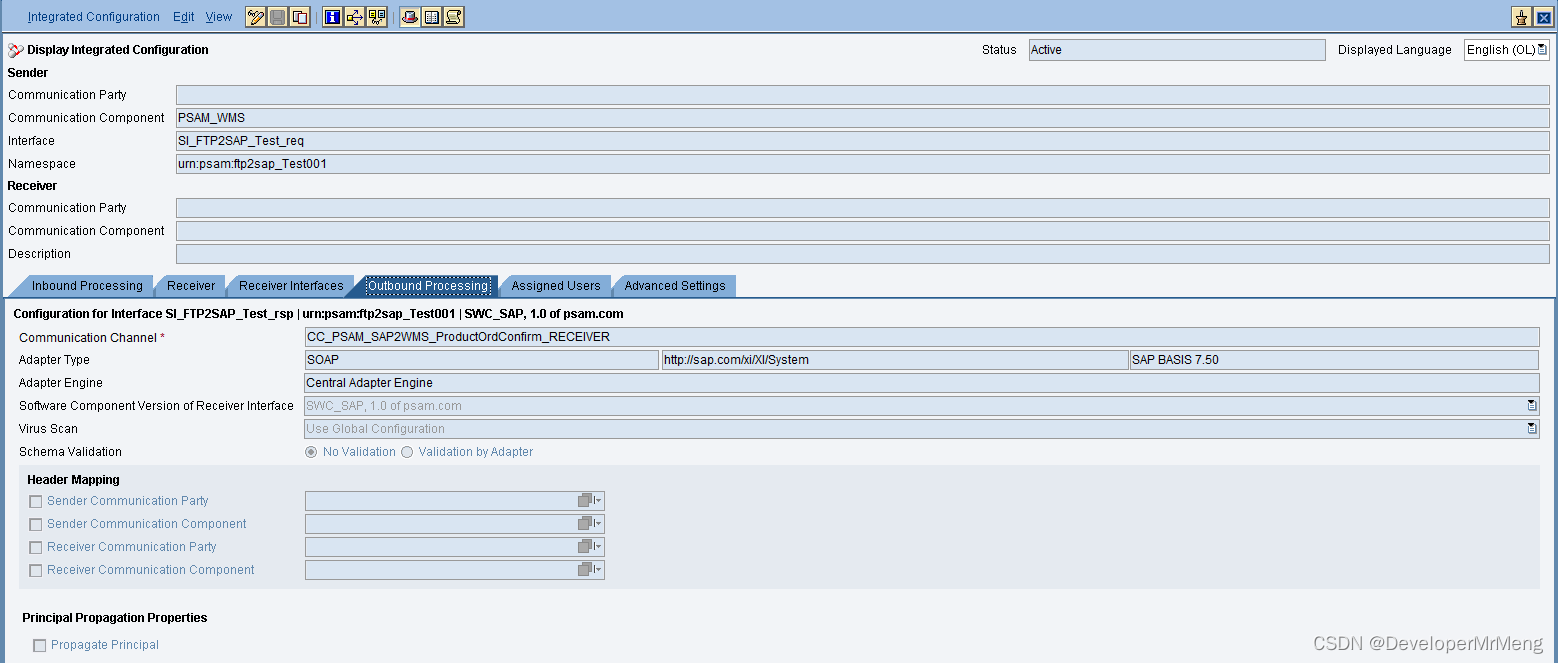 Sap Pipo File2soap 发送方使用content Conversion将文本格式转换为xml格式sap Po File Csdn博客