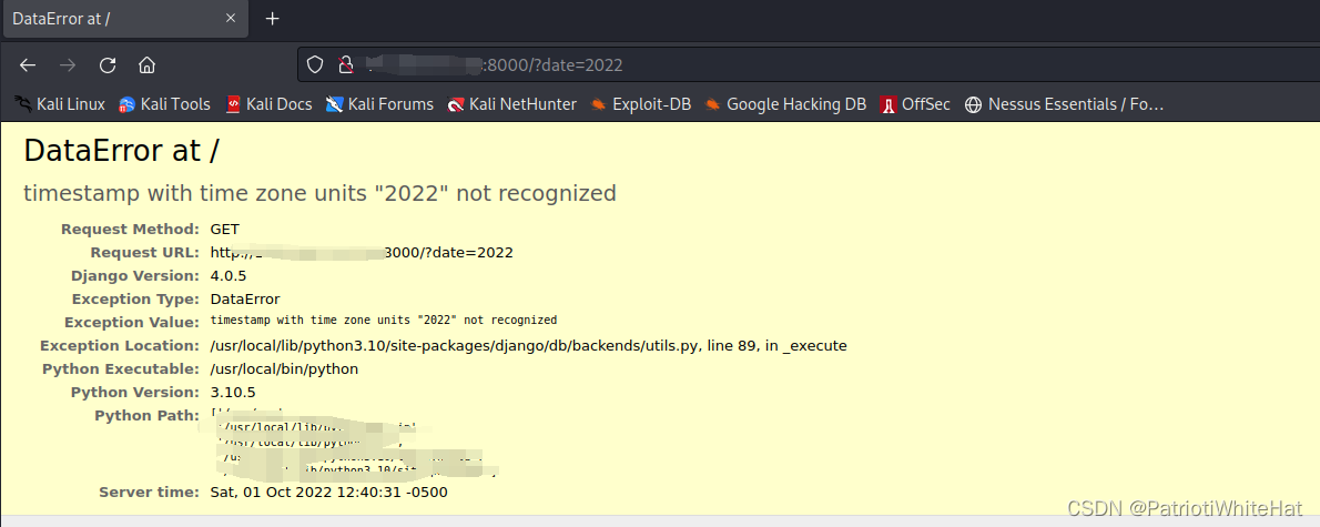 通过trunc（kind）和extract（lookupname）参数的django潜在sql注入（cve 2022 34265） Csdn博客 