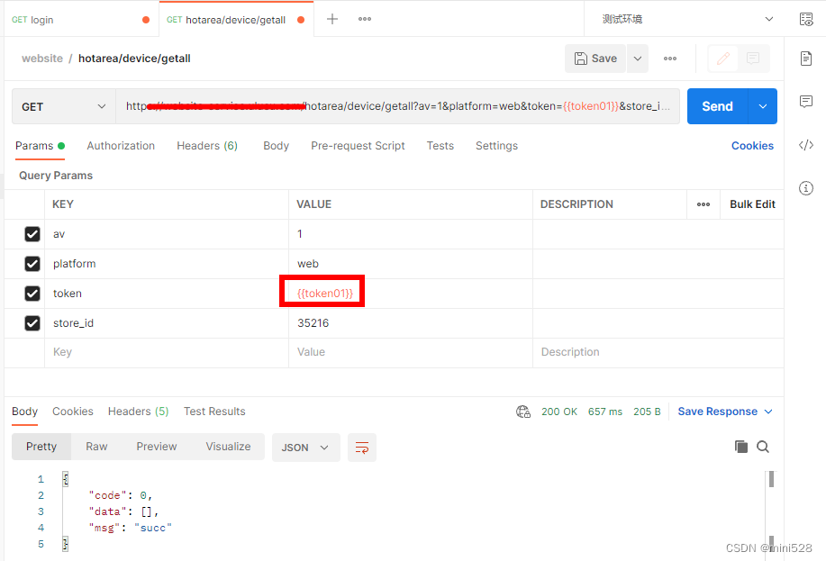 Postman sets environment variables to dynamically obtain tokens ...