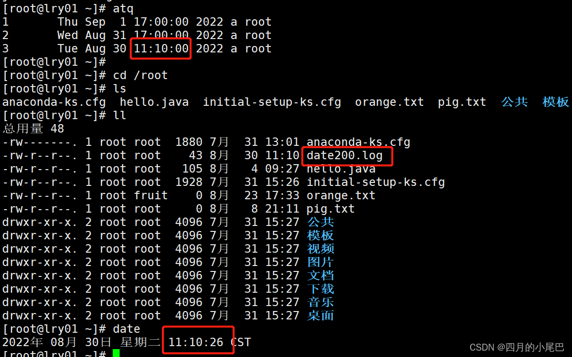 Linux12 crontab 定时任务 at 一次性任务_crontab一次性计划任务-CSDN博客