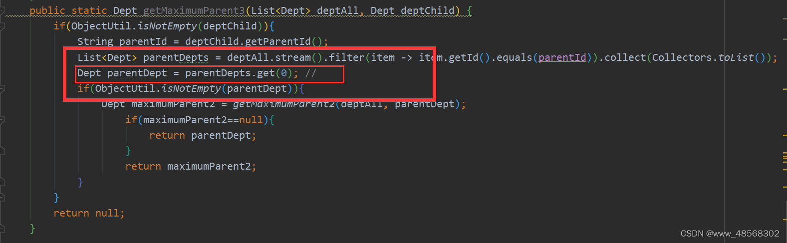 Java根据子节点获取最上层节点(根节点)数据和所有上级集合_java递归查找上级-CSDN博客