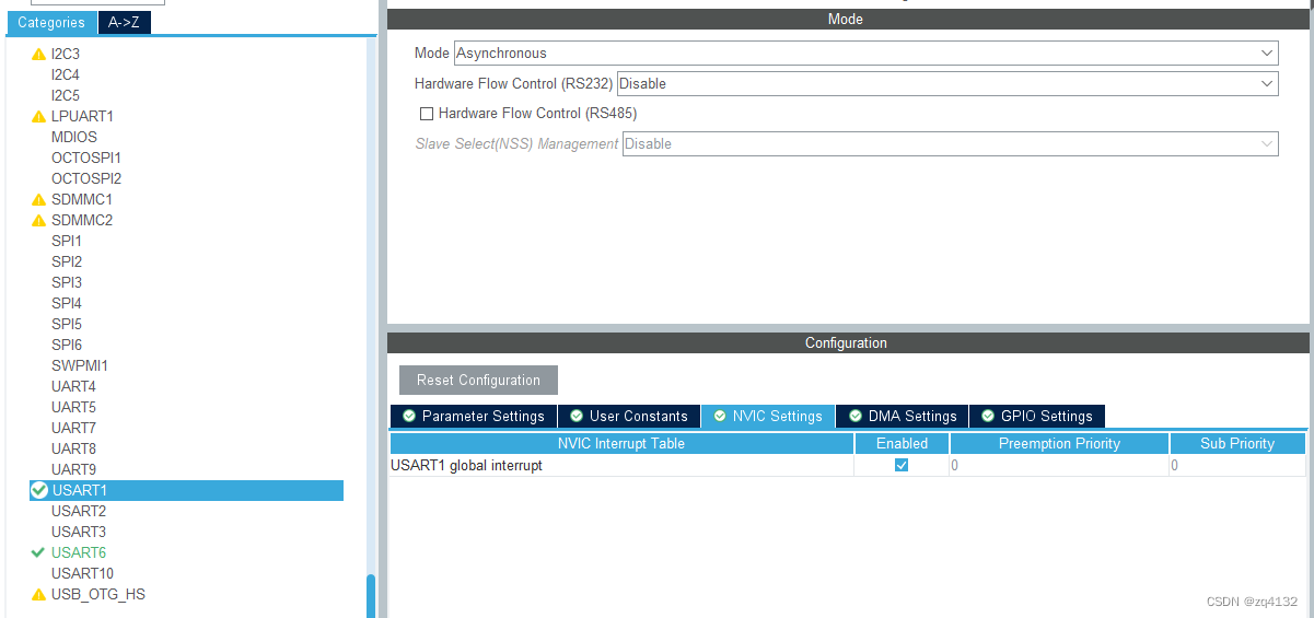 STM32H723ZGT6 USART1 printf_stm32h723 正点原子-CSDN博客