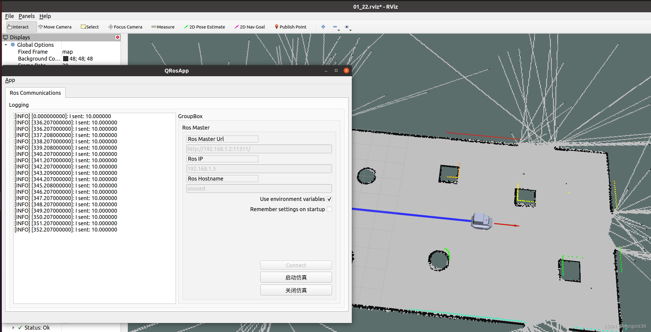 用Qt的ui界面启动.launch文件来进行rviz+gazebo仿真_qt关闭launch文件-CSDN博客