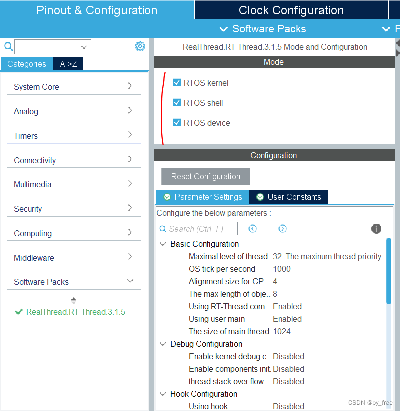 STM32CubeIDE开发(三十)， 如何结合RT-Thread开发STM32程序_stm32cubeide rtthread-CSDN博客
