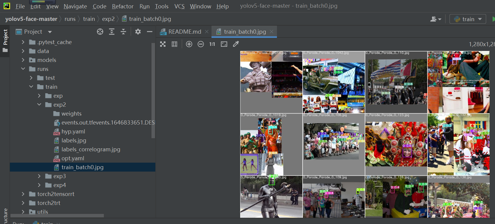 YOLOv5学习 yolo5-face论文里代码复现，实现运行_yolov5-face train怎么显示过程-CSDN博客
