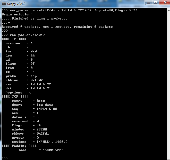 Python3+Scapy安装使用教程_scapy使用教程-CSDN博客