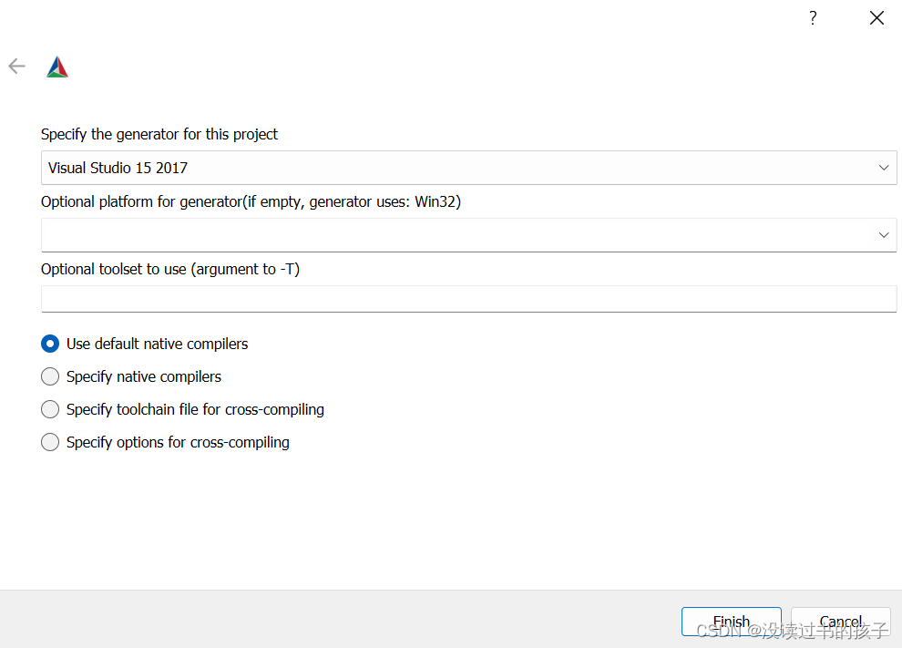 用cmake gui配置VS2022中vs2017工具集_cmake visual studio 17 2022-CSDN博客