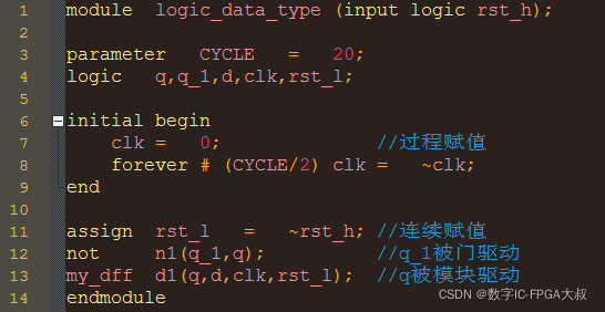 【systemverilog】数据类型(1)logic Verilog Logic Csdn博客