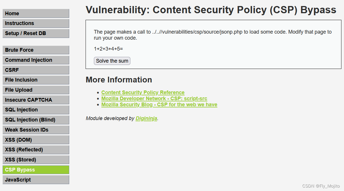 DVWA——CSP Bypass-CSDN博客